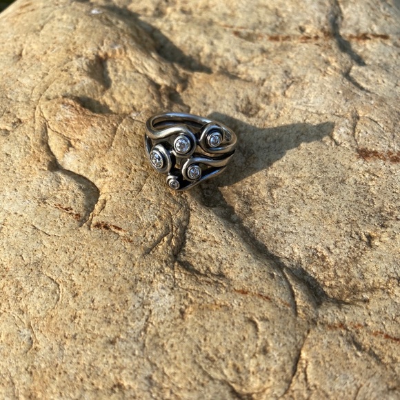 Pandora | Jewelry | Pandora Ocean Wave Ring | Poshmark
